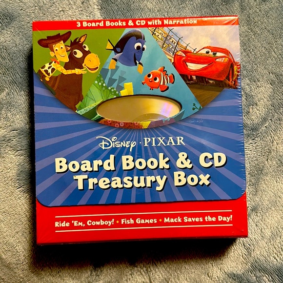 Disney | Other | Disney Pixar Board Book Cd Treasury Box Set | Poshmark